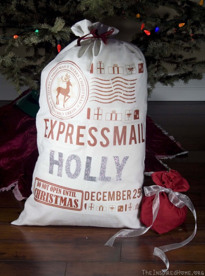 DIY Gifts: Santa Sack Two Ways • The Inspired Home